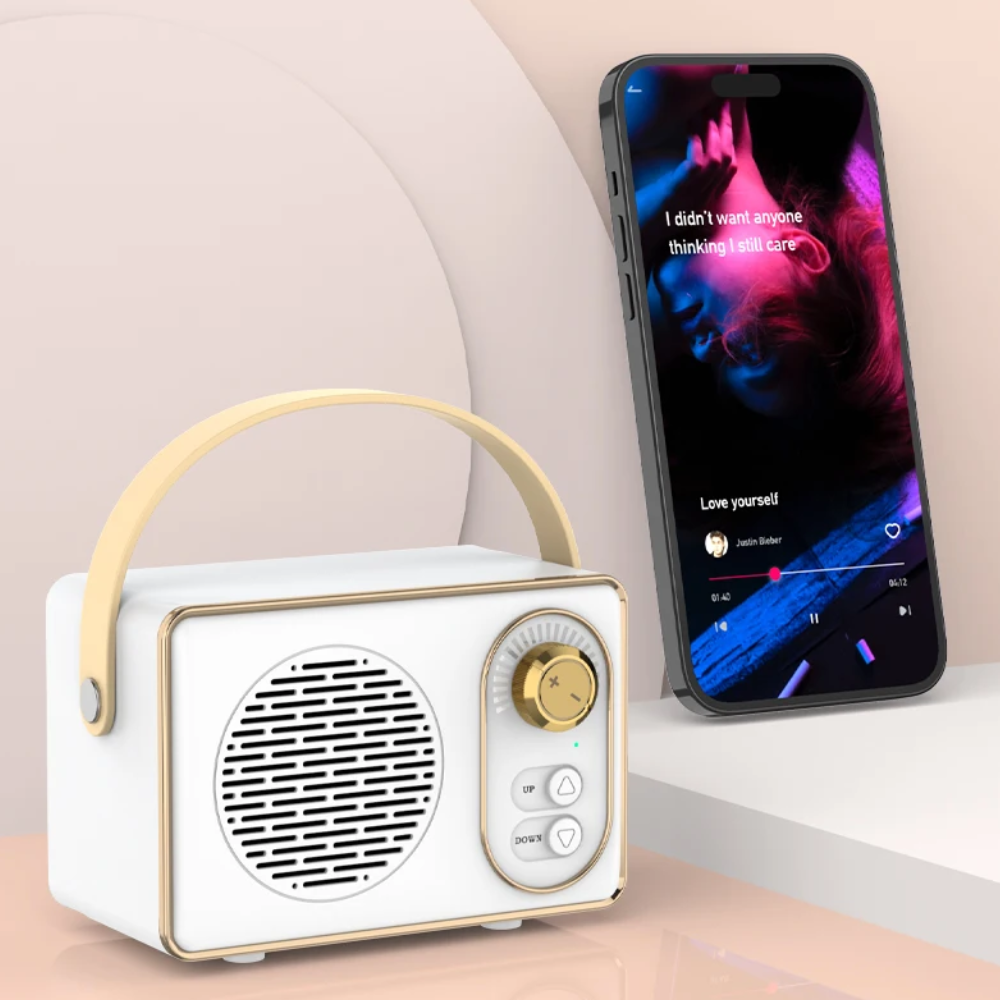 Retro Mini Wireless Bluetooth Speaker with Knob Adjustment – Trend-Z